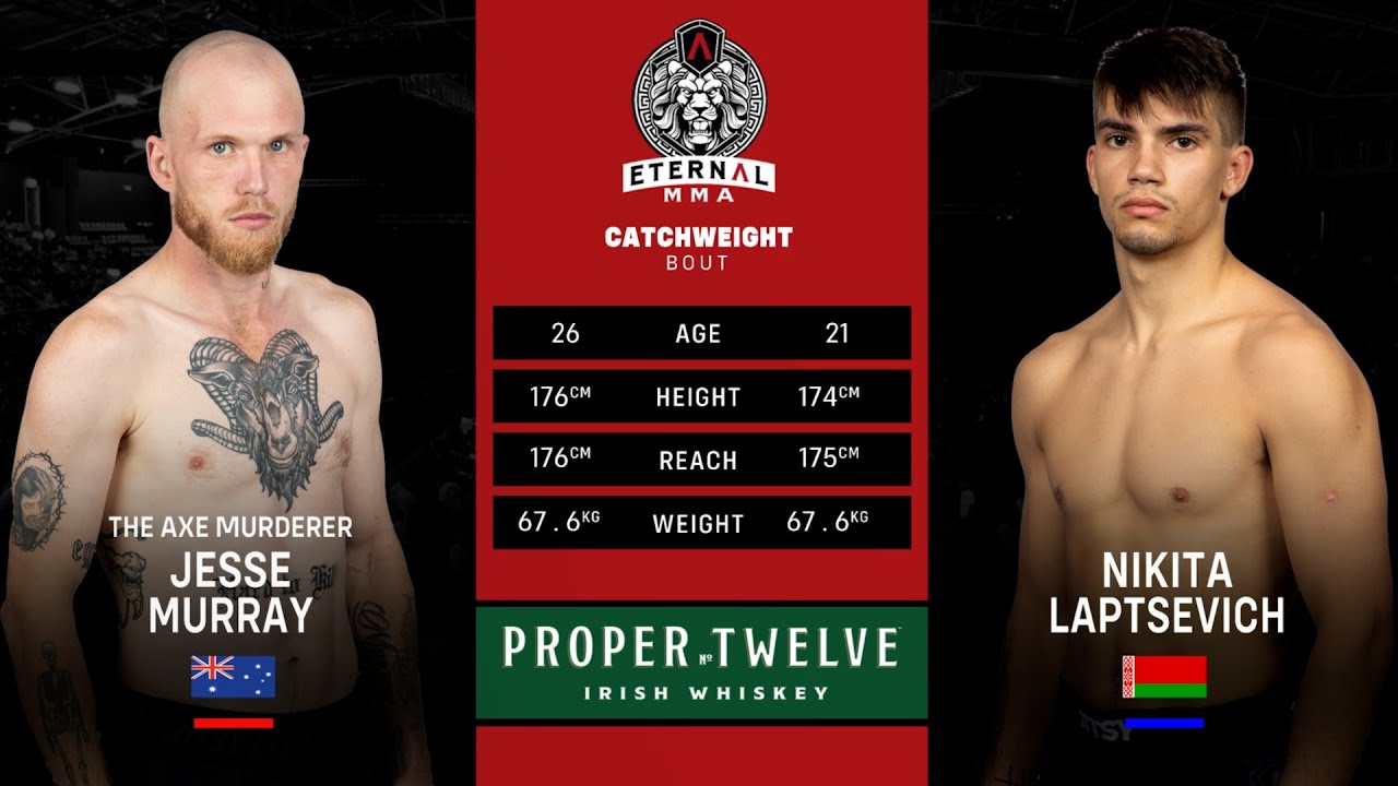 Eternal MMA 79 - Jesse Murray VS Nikita Laptsevich - MMA Fight Video ...