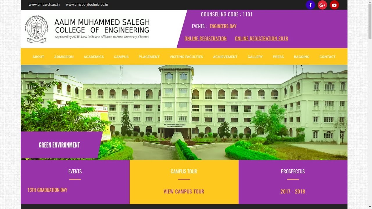 Exploring AMS College of Engineering Campus - Walkthrough - YouTube