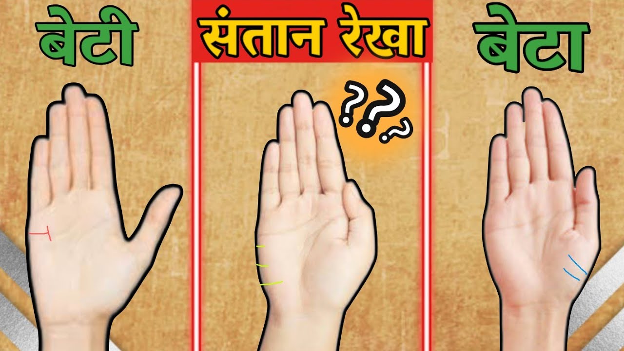 Santan Rekha. देखें अपनी संतान रेखा से पुत्र होगा या पुत्री। Santan ...