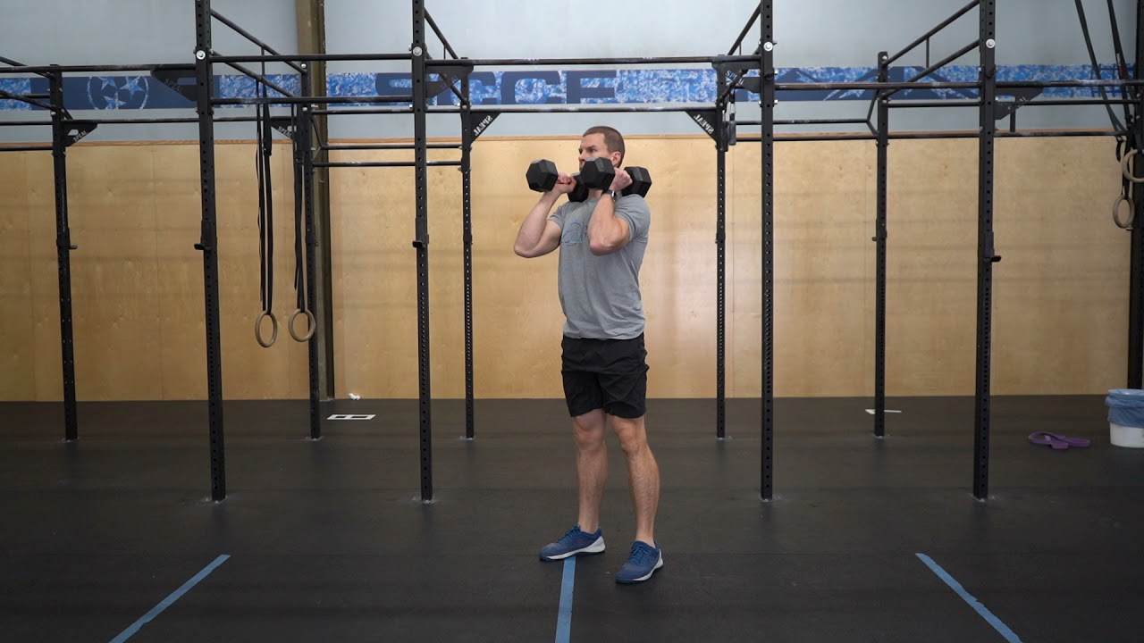 DB Front Squat - YouTube