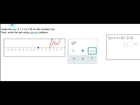 Algebra for College || Graph the set on the number line. Then, write ...