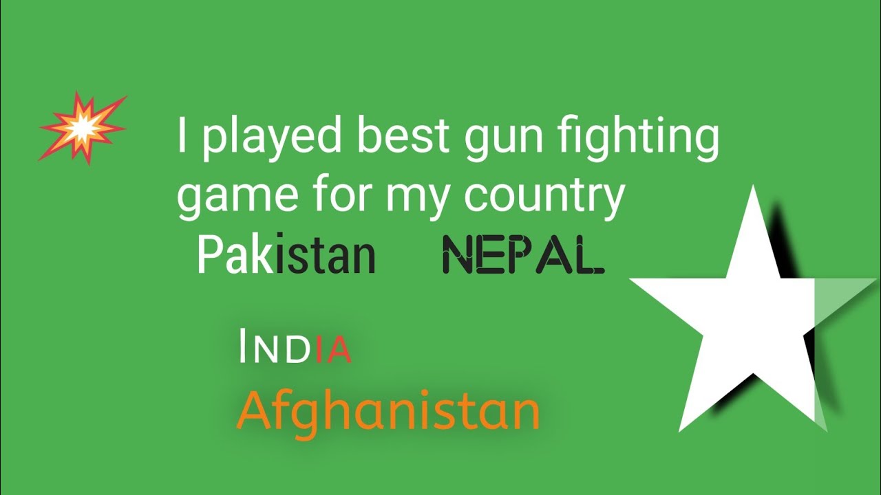 I played best gun fighting game for my country 😀 - YouTube