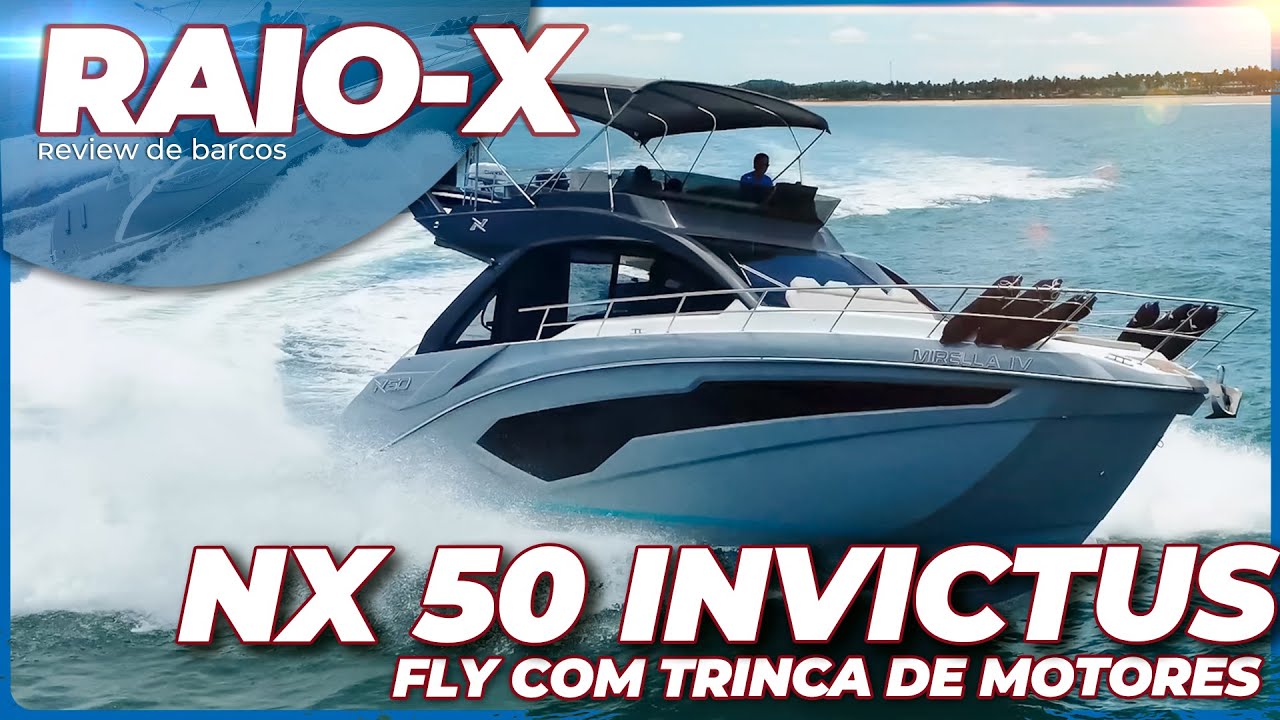 NX 50 INVICTUS FLY - COM 3 MOTORES VOLVO PENTA CENTRO-RABETA PARA ÁGUAS ...
