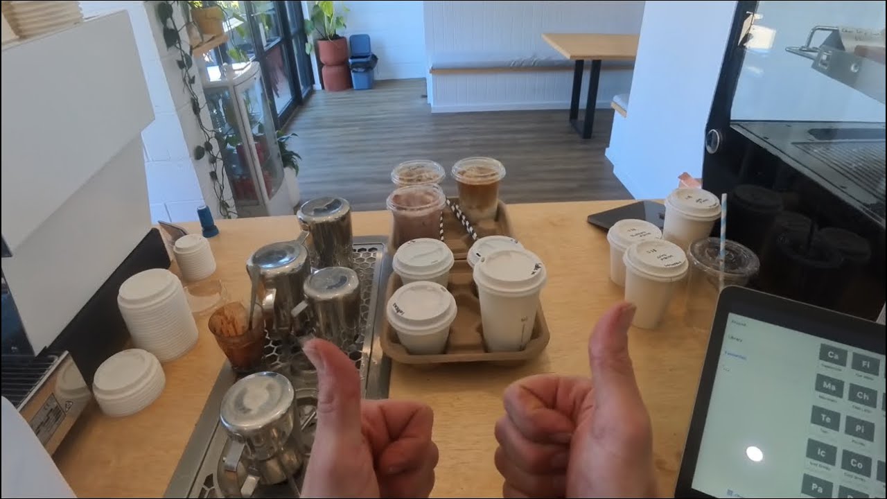 POV 7 coffee in 7 minutes.. late morning order - YouTube