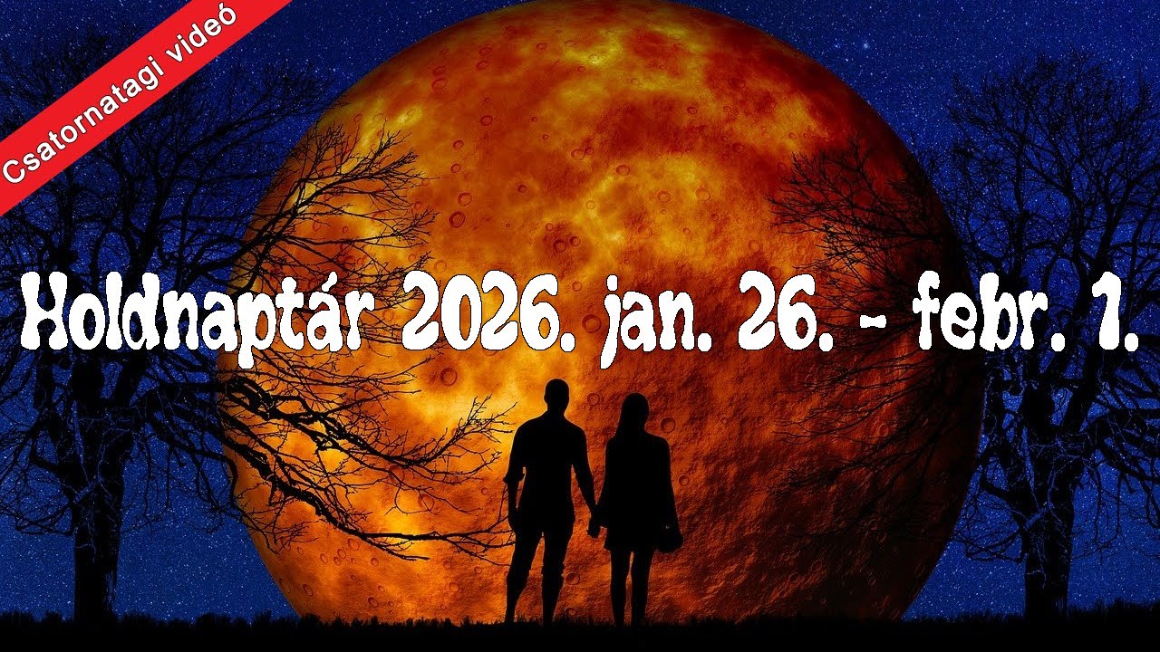 Heti holdnaptár – 2026. január 26. - február 1. 🌔🔥🌕 - YouTube
