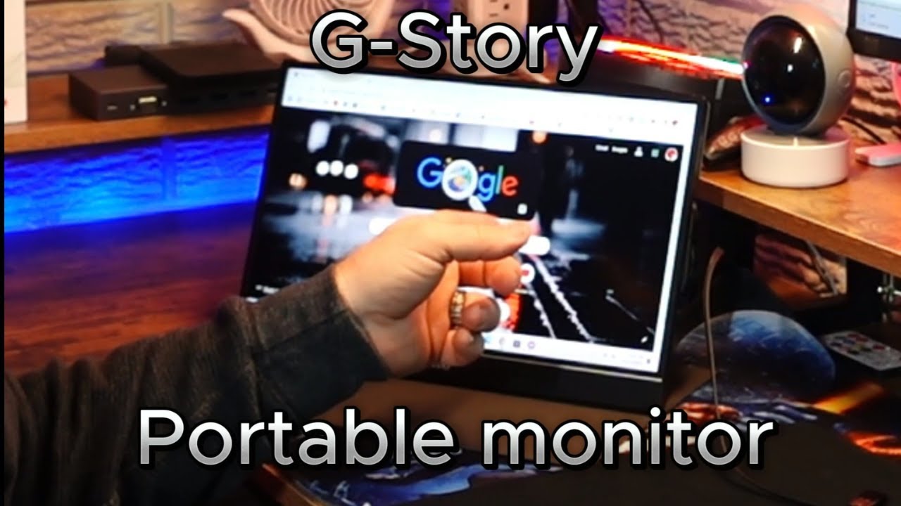 G-STORY Portable Monitor 14 Inch FHD 1080P - YouTube