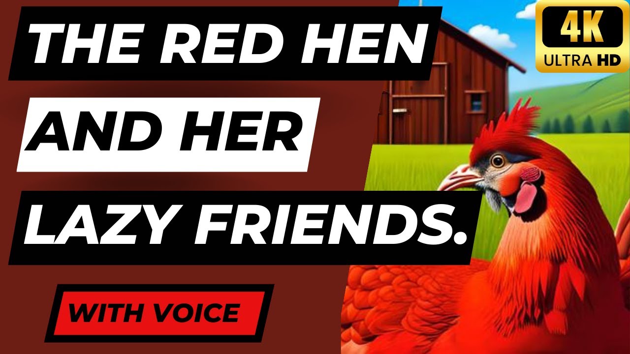 The red hen and her lazy friends 🐔🐷🐱| with voice | Bedtime stories in ...