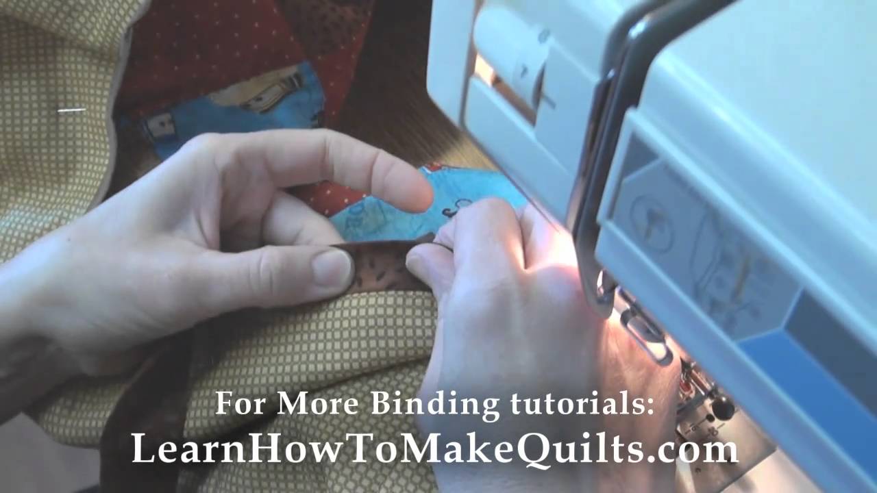 Quilt Binding: Attaching your Binding Pieces to the Quilt edge. - YouTube