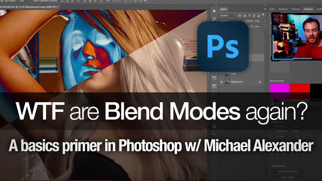 WTF are Blend Modes in Photoshop again? | Michael Alexander - YouTube