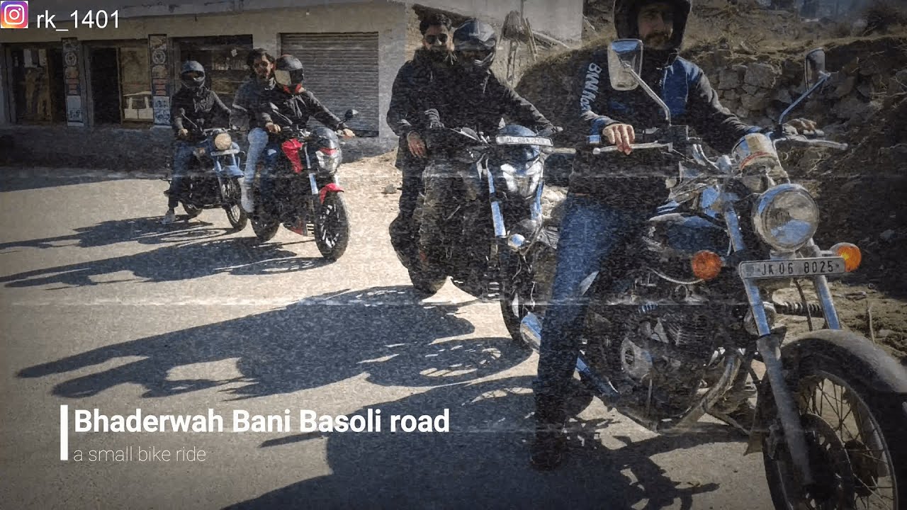 Bhaderwah - Bani basoli road (a bike trip) - YouTube