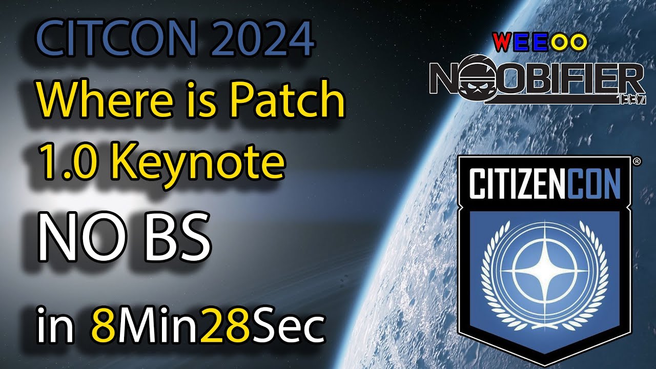 #citizencon 2024 Where is 1.0 in 8min 42sec KEYNOTE NO BS - YouTube