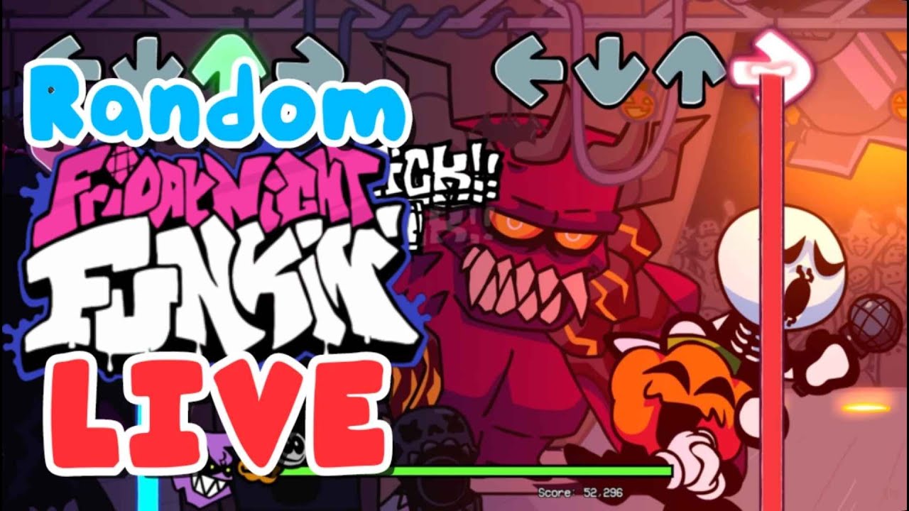 (SPOOKY REMIXES) Playing Random FNF mods - LIVE - YouTube