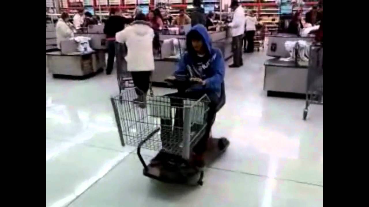 Electric Grocery Cart "Fun" - YouTube