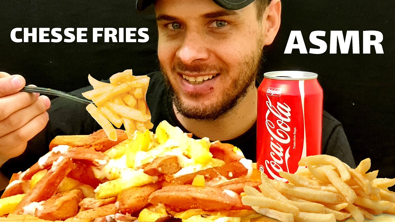 ASMR Super Cheesy McDonald's ASMR Poutine Relaxing Eating Sounds Uhtred ...