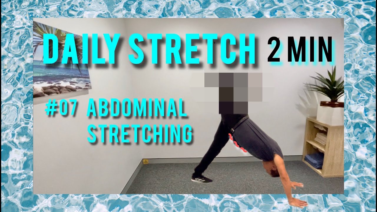 #07Abdominal Stretching #low back pain, #groin/hip pain, Reasons are ...