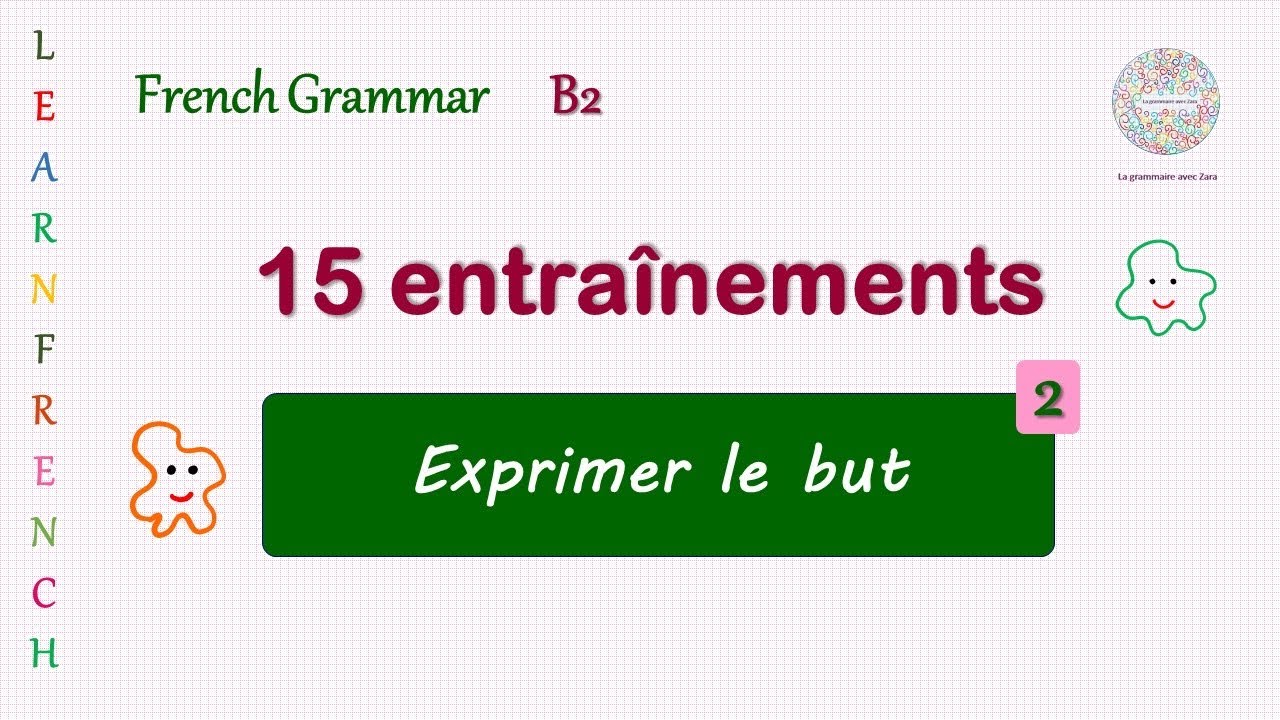15 questions: exprimer le but - B2 - French grammar - YouTube