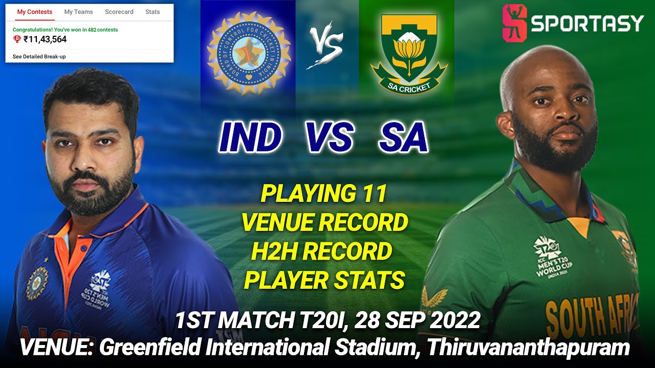 IND vs SA LIVE Team | IND vs SA Prediction | IND vs SA Live | Match 1 ...