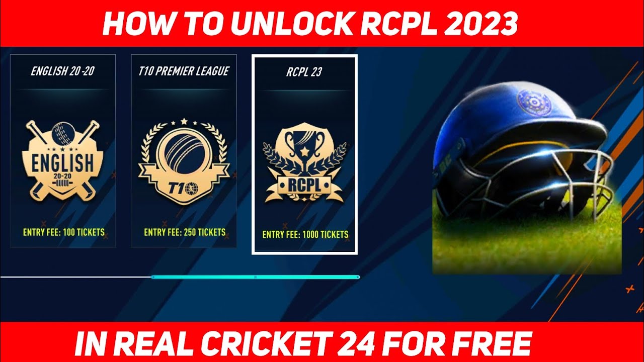How To Unlock RCPL 2023 In Real Cricket™24 Mai RCPL 2023 Unlock Kaise ...