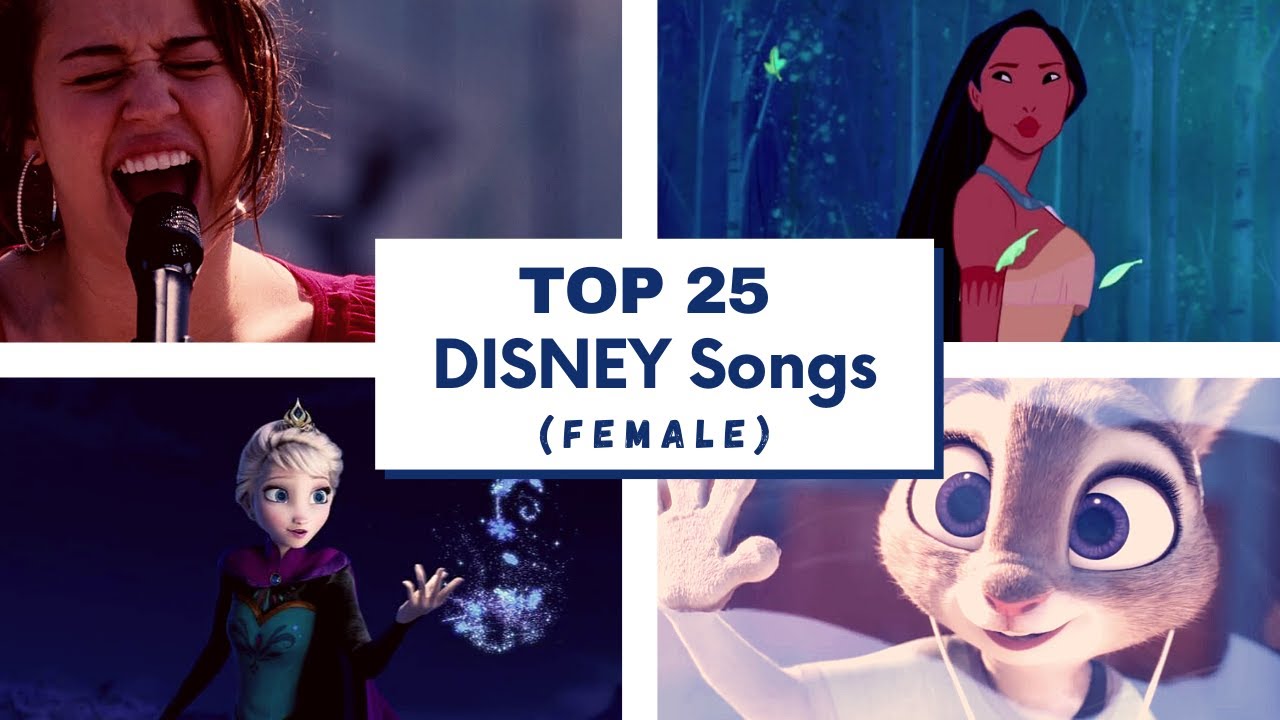 TOP 25 Disney Female Songs (Solos) - YouTube