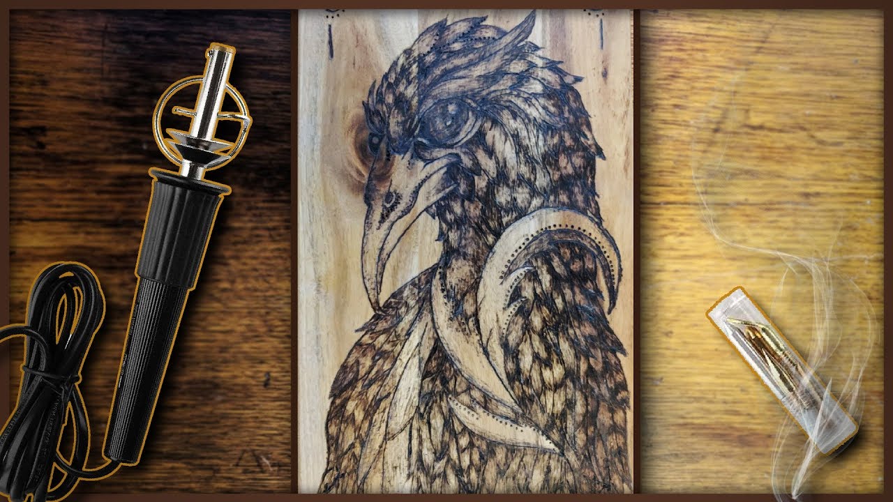Time to Burn Bird Designs into Chopping Boards | Woodburning Art - YouTube