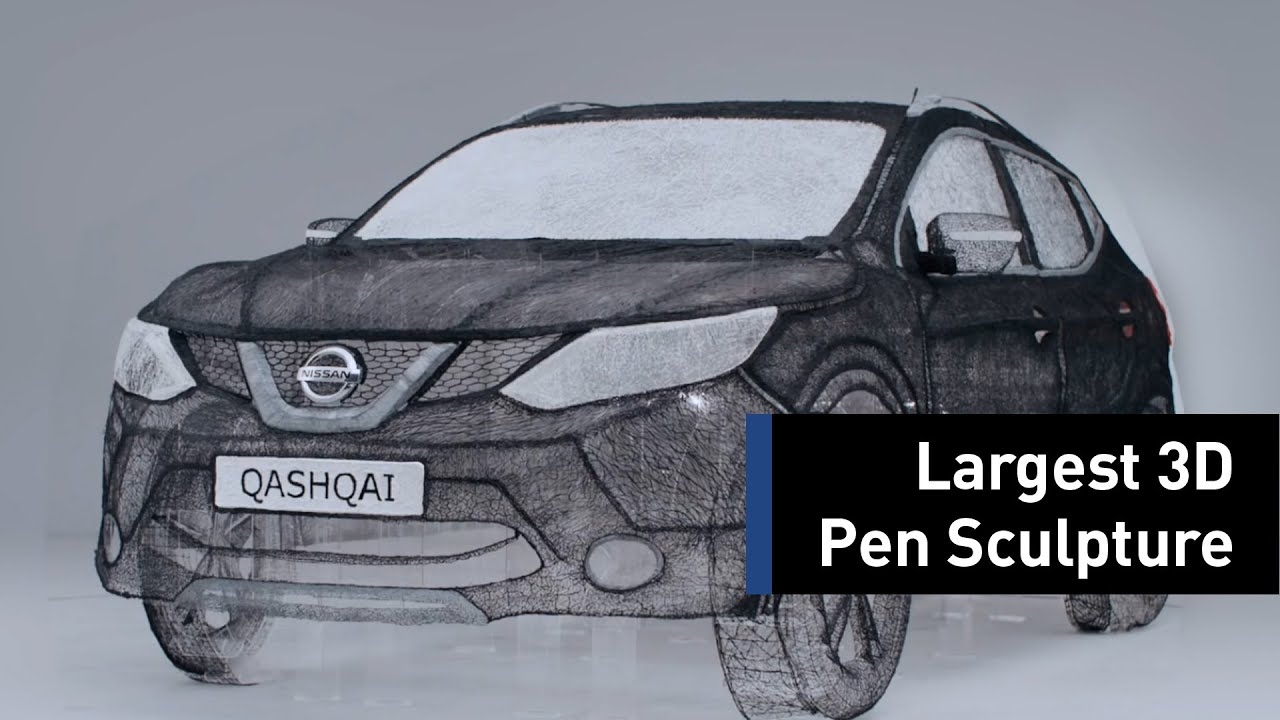 Nissan's 3D Pen Sculpture - YouTube