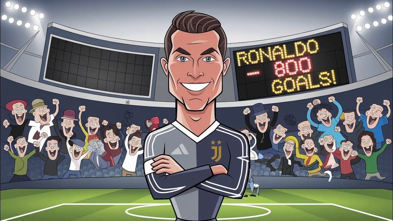 Cristiano Ronaldo’s 800 Goals: Cartoon Celebration | Animated Football ...