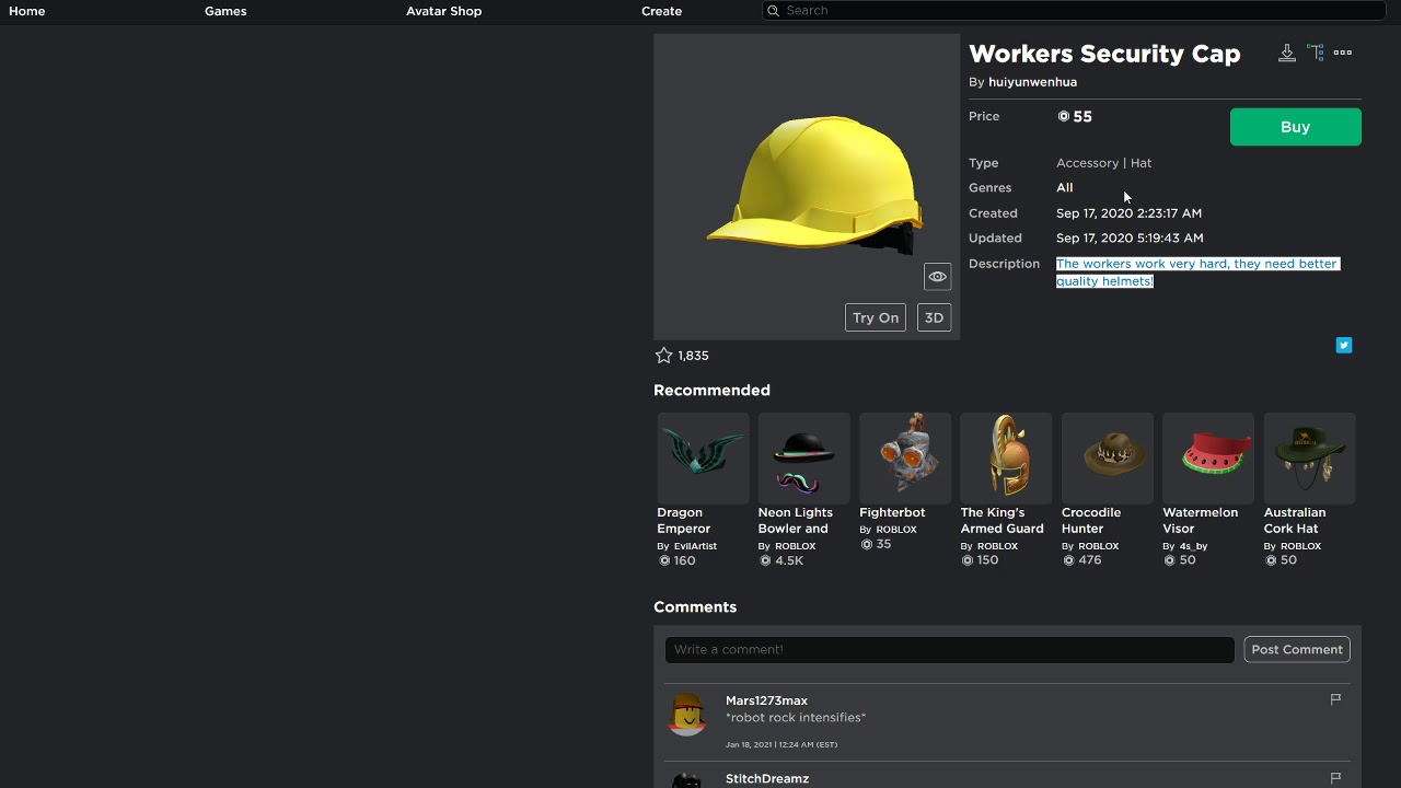 Grabby Claw & Workers Security Cap | Roblox - YouTube
