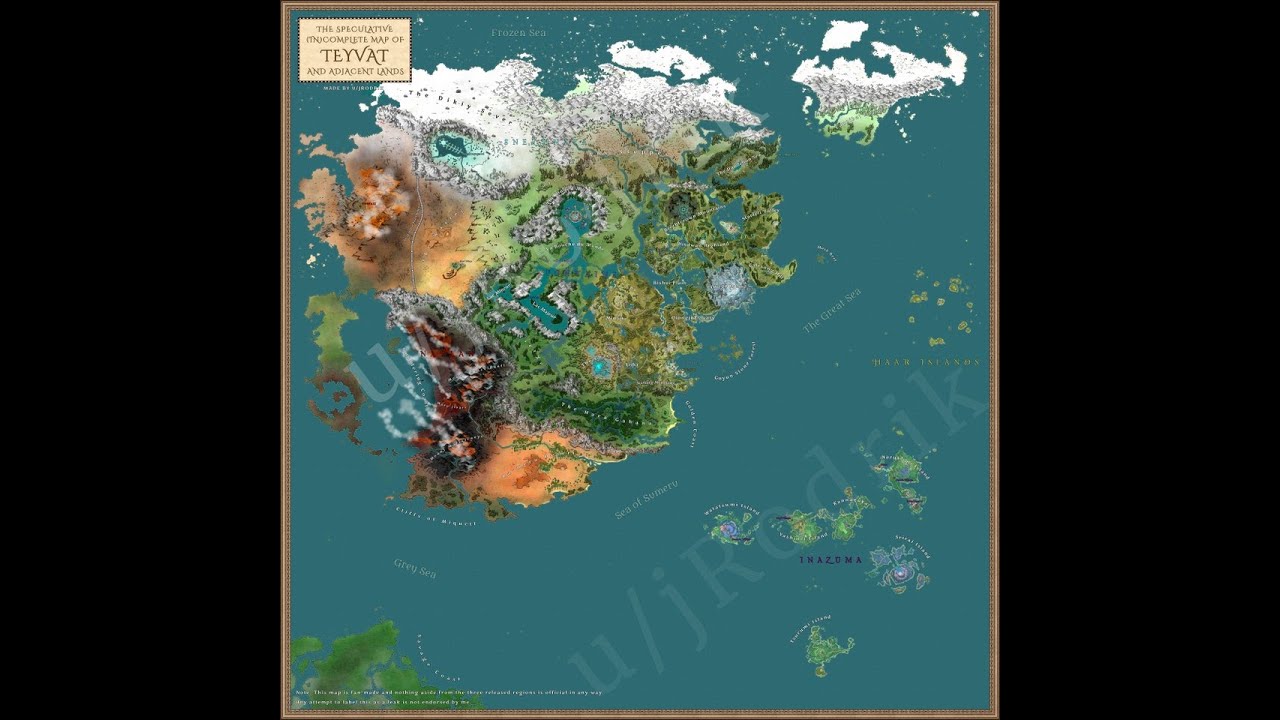 MIHOYO LEAKED THE WHOLE MAP OF TEYVAT - YouTube