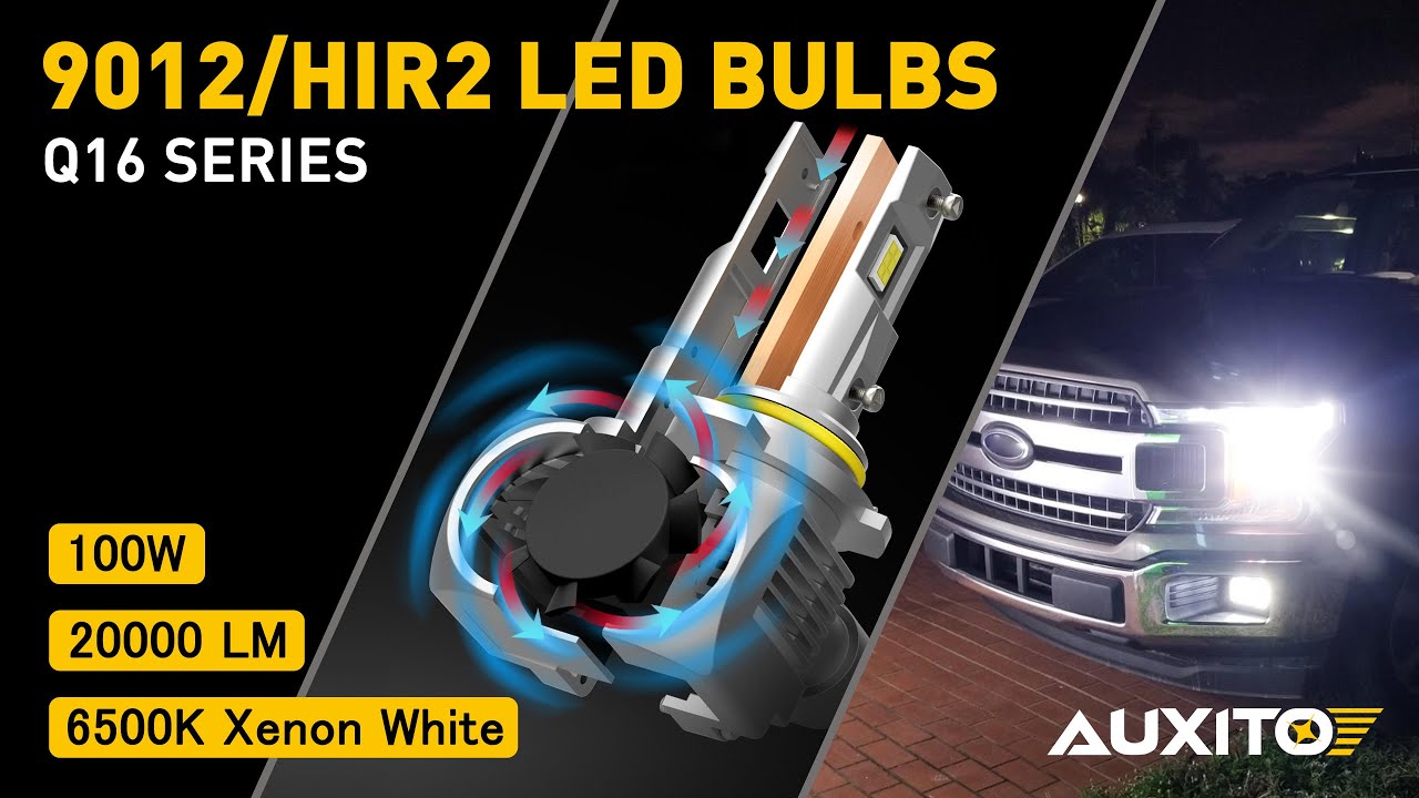The LATEST 9012 LED Headlight Bulbs! More efficient! 100W 20000LM 600% ...
