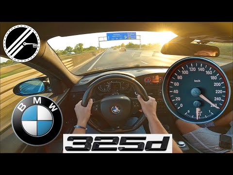 BMW 325d E90 | 250 PS | Top Speed Drive German Autobahn No Speed Limit POV