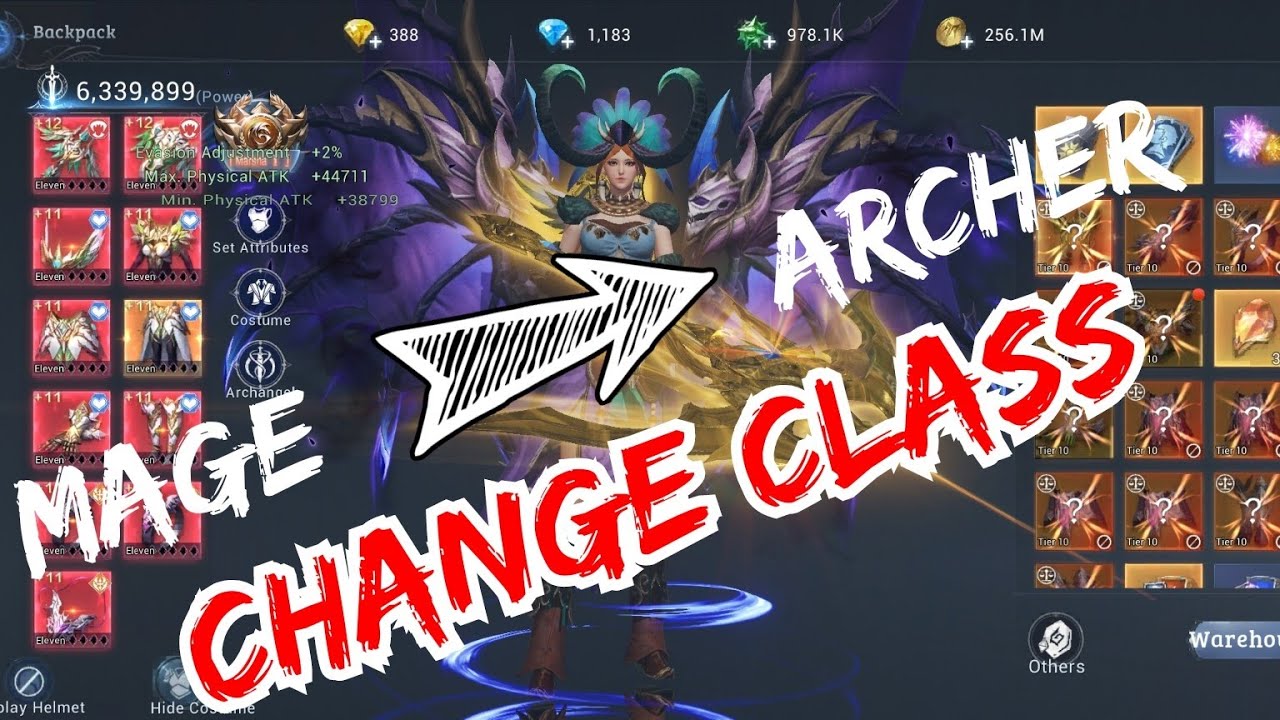 MU Origin 3 Archer DPS Class Skills - time for a change - YouTube