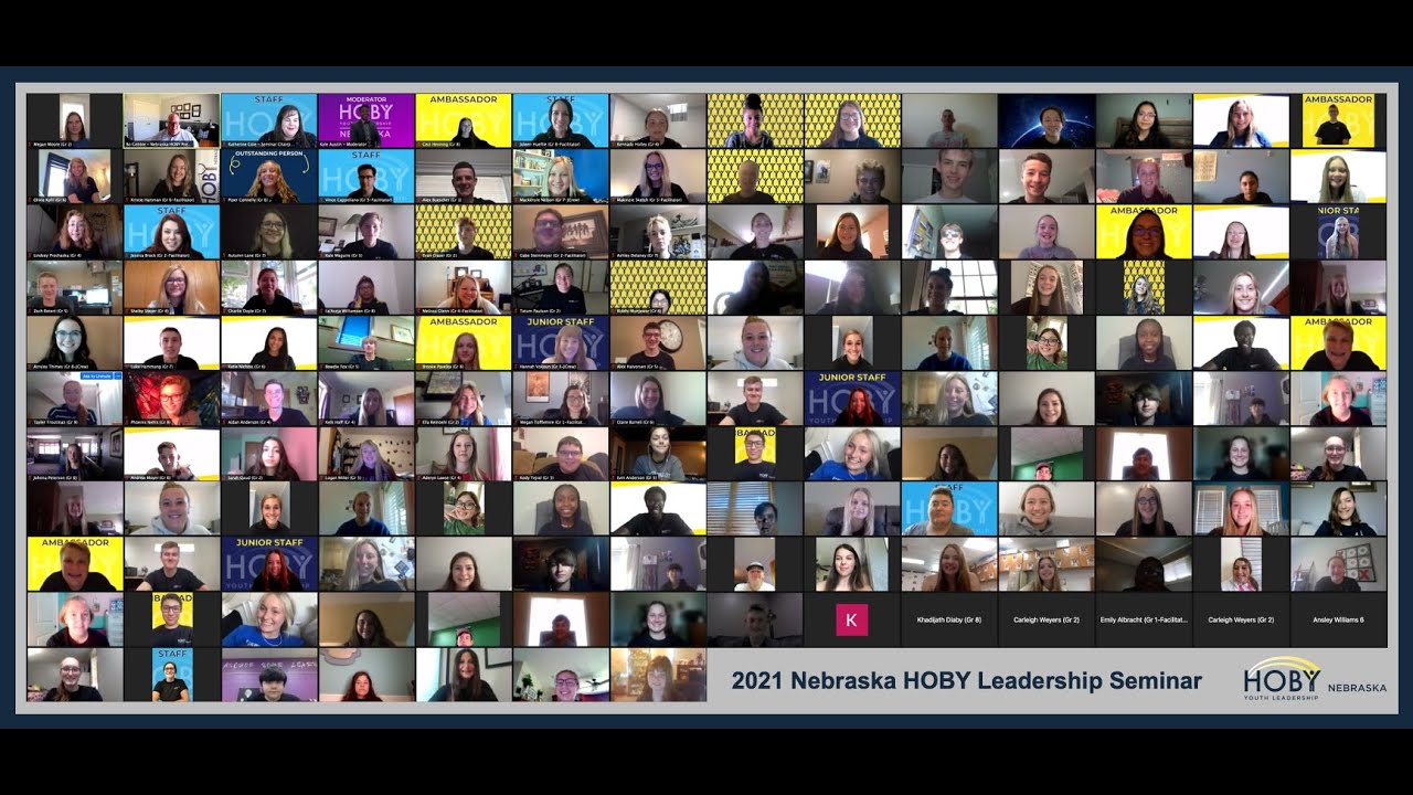 2021 Nebraska HOBY Leadership Seminar Highlight Reel - YouTube