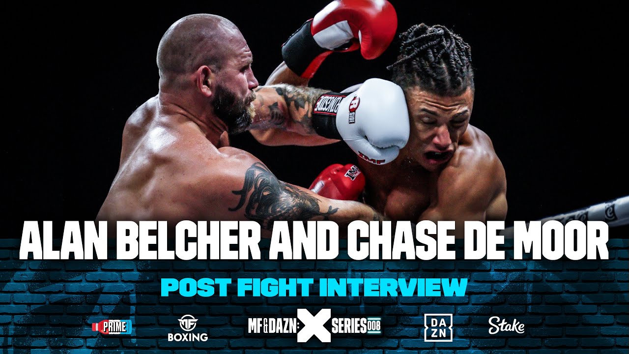 ALAN BELCHER AND CHASE DE MOOR IMMEDIATE POST FIGHT INTERVIEW - YouTube