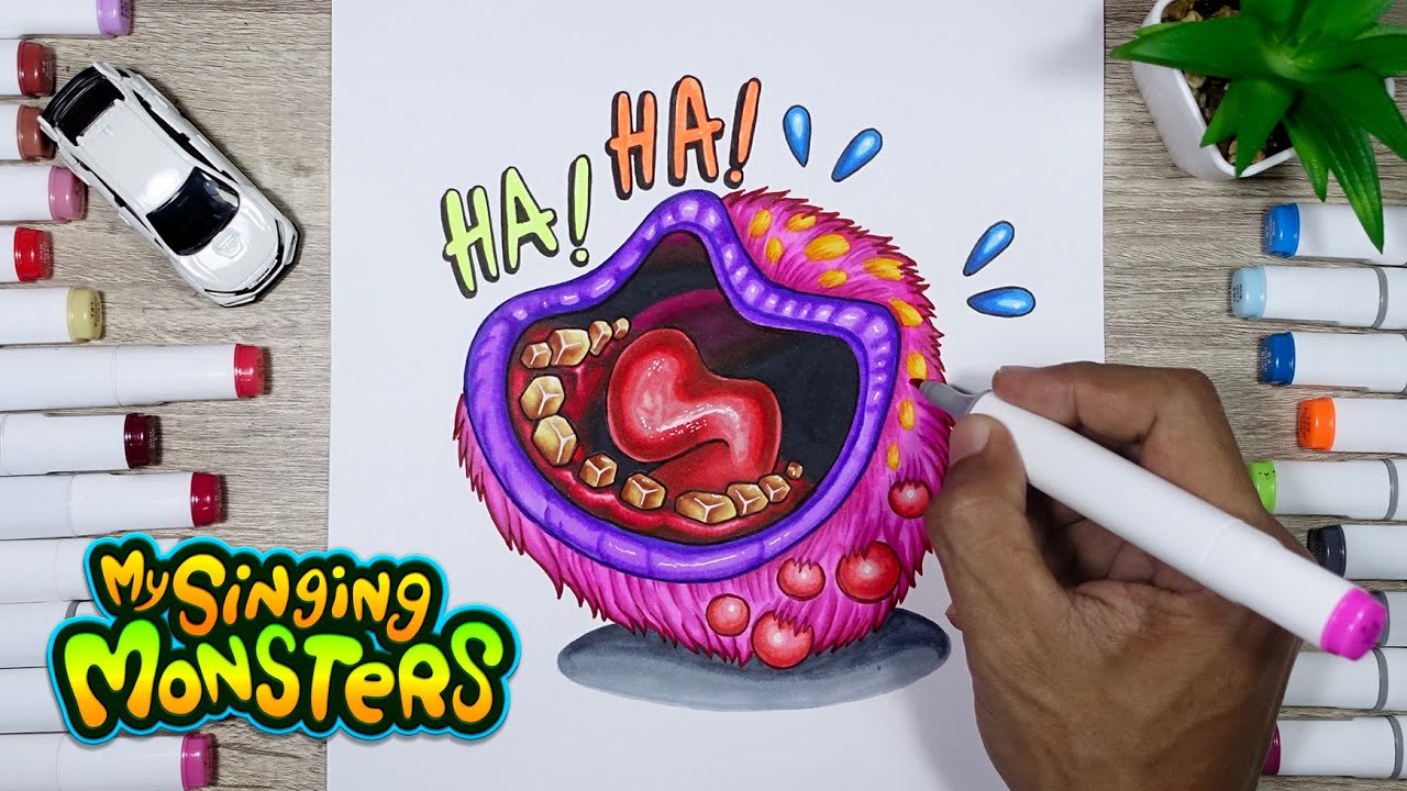 How to Draw MAW My Singing Monsters / Menggambar Character My Singing ...