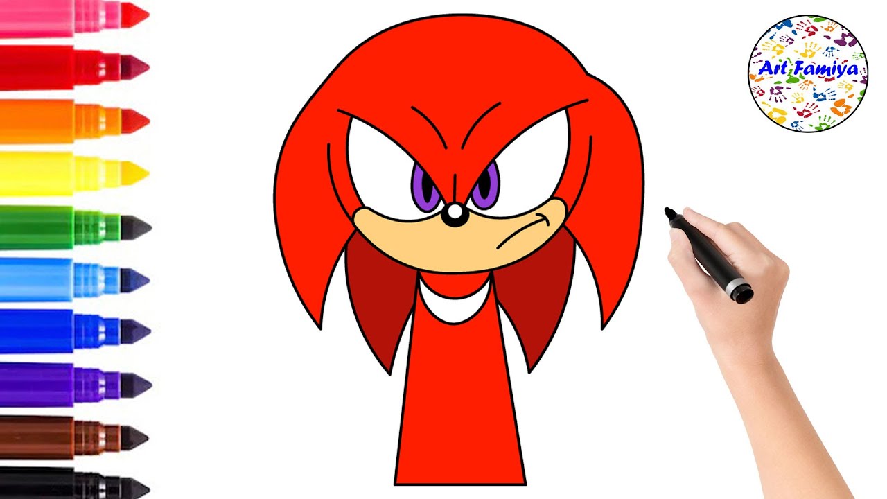 How To Draw Knuckles | Sprunki | Drawing Easy Step by Step - YouTube