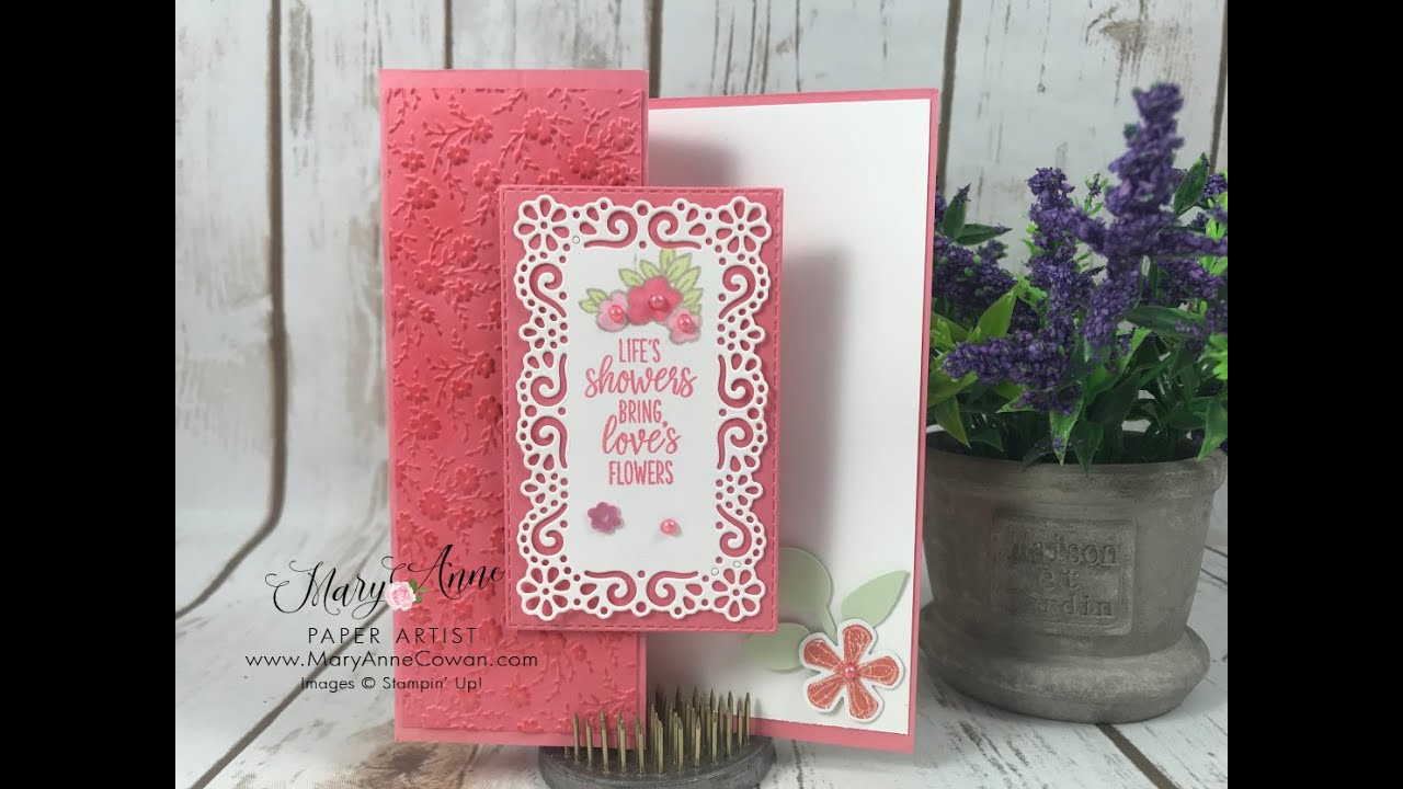 Ornate Garden Border Cards- replay of FB live - YouTube