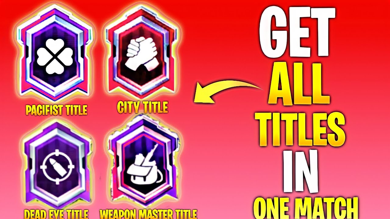 Easiest Method To Get Weapon Master Title, Pacifist Title, City Title ...