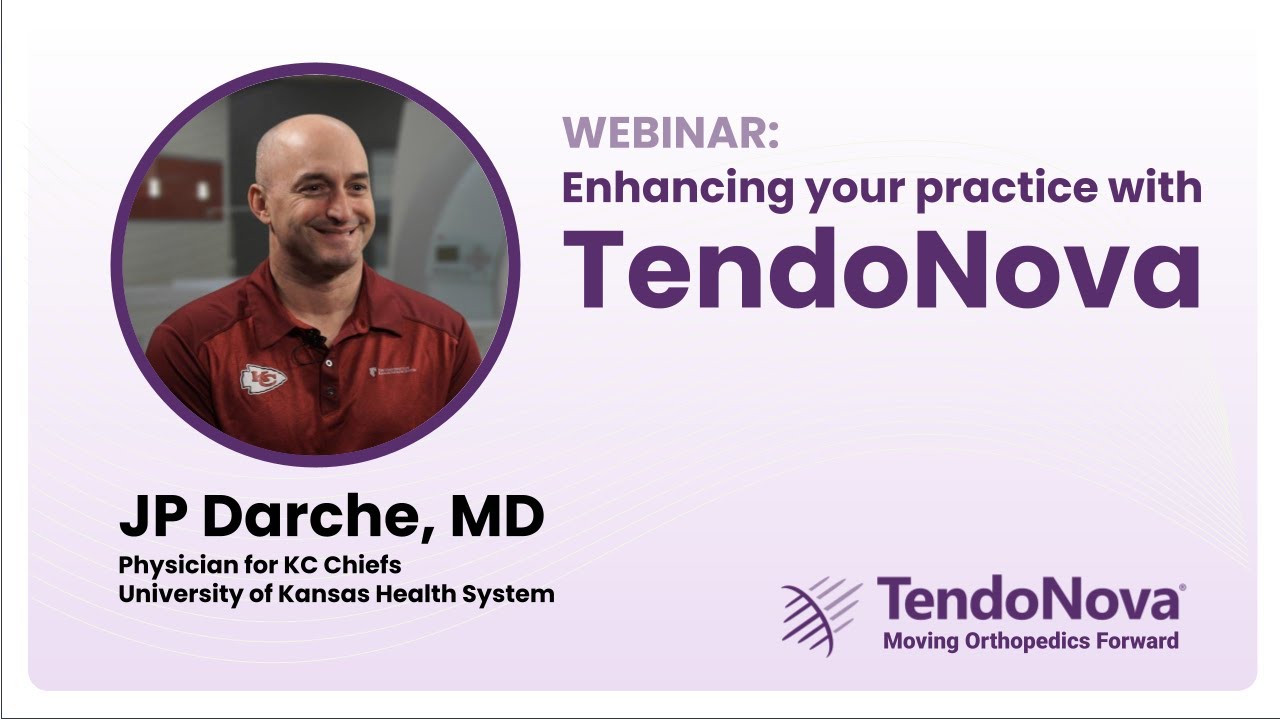 TendoNova Webinar #3 - Dr. JP Darche's New Treatment for Tendon Repair ...