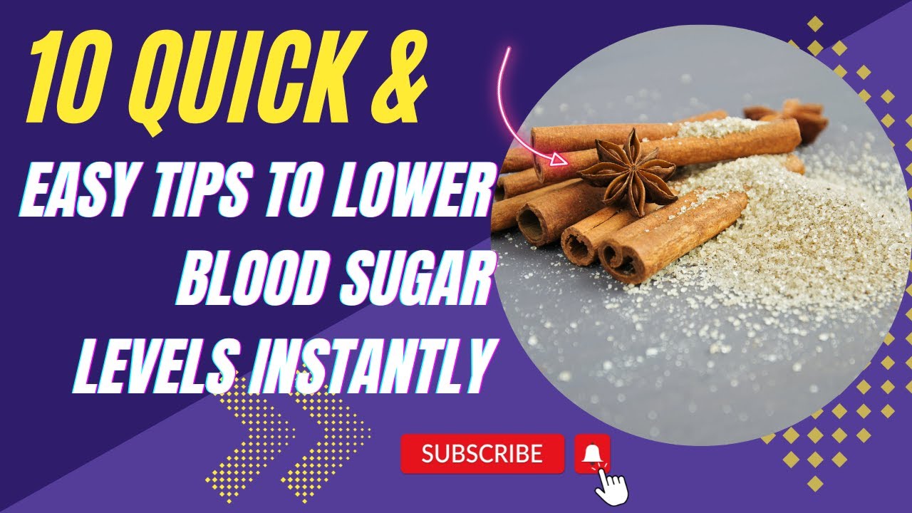 10 Quick and Effective Ways to Lower Blood Sugar Levels Instantly - YouTube
