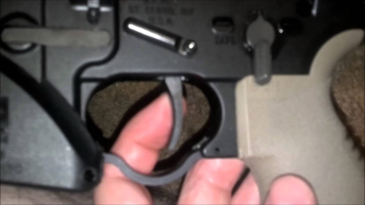 Pof drop in trigger upgrade AR-15 installed - YouTube