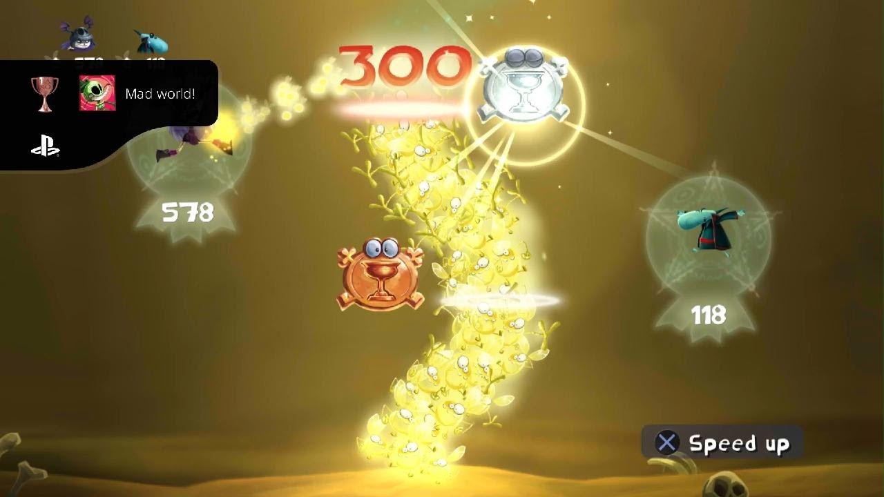 Rayman Legends 4K PS5 mad world trophy 🏆 - YouTube