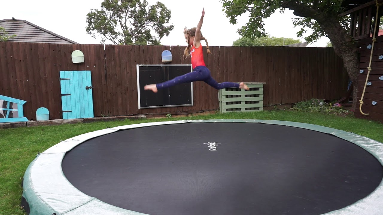Trampoline gymnastics - jumps - YouTube