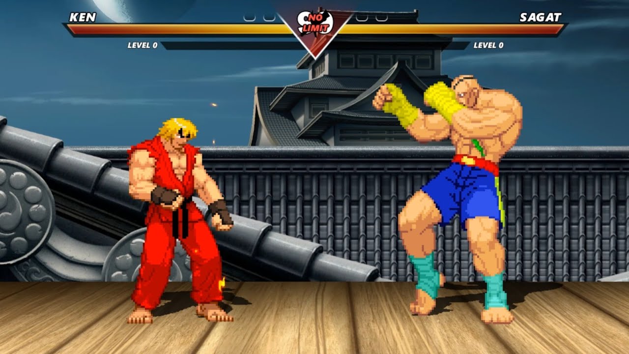 FIRE KEN vs SAGAT - The most epic fight ever made 🔥 - YouTube