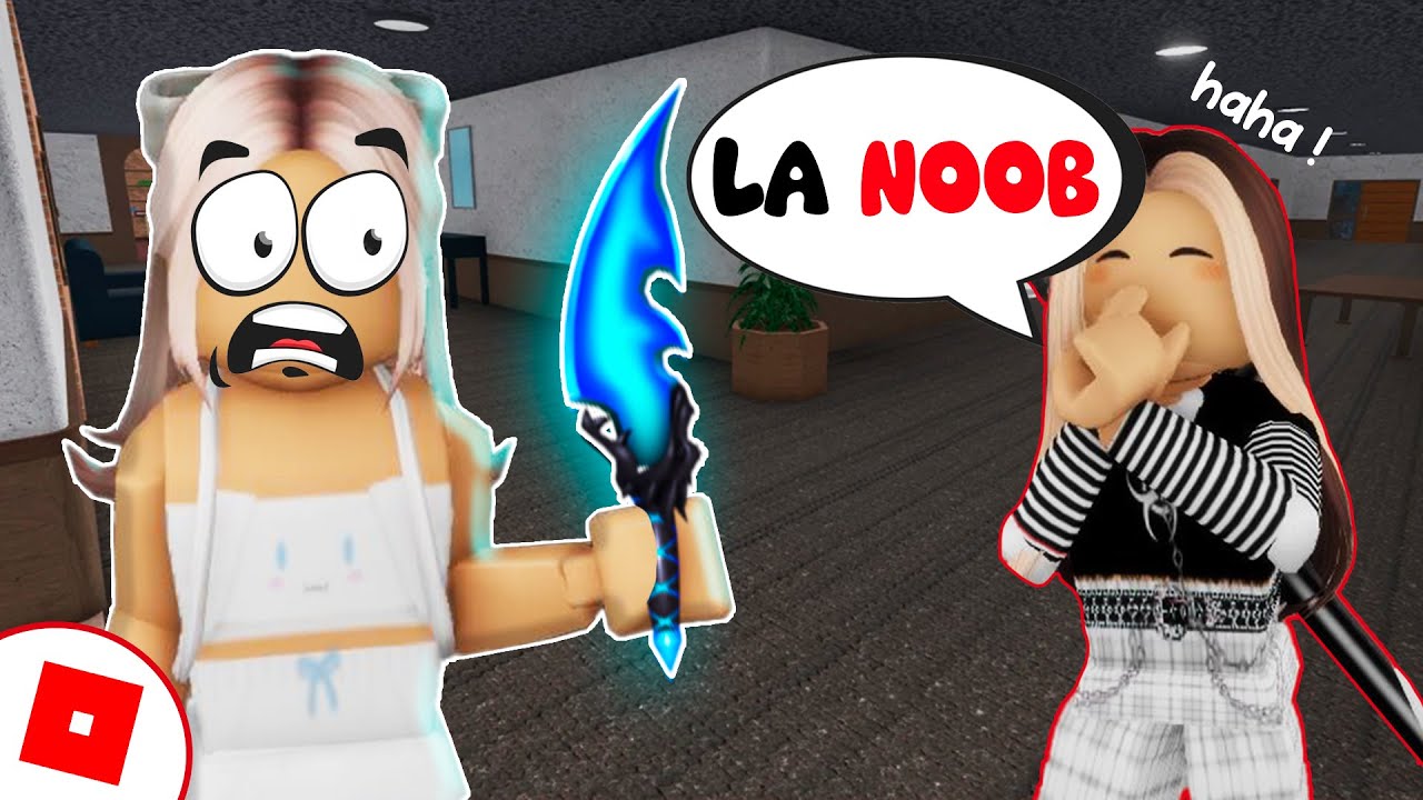 Une NOOB joue à MM2 !😵 (ROBLOX) - YouTube