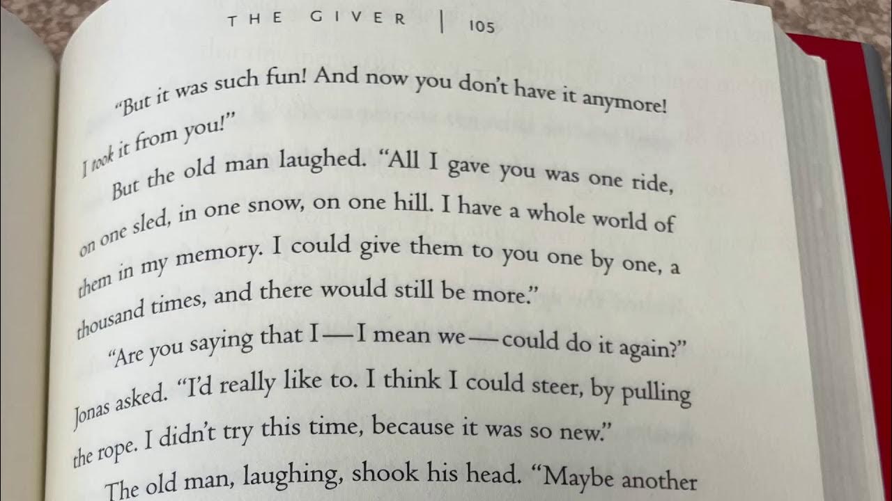 The Giver Chapter 11 - YouTube