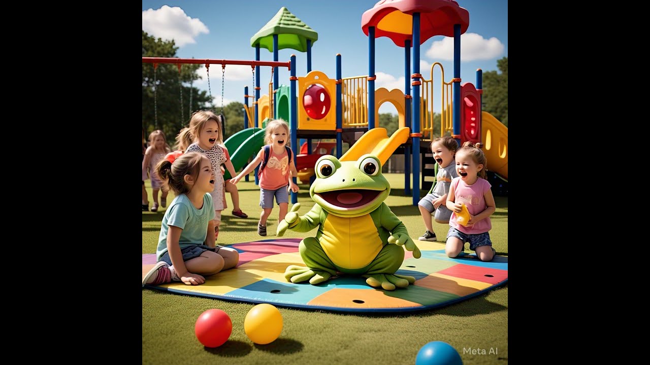 Freddy the Funny Frog 🎶🌧️" Five Little Speckled Frogs | Nursery Rhymes ...