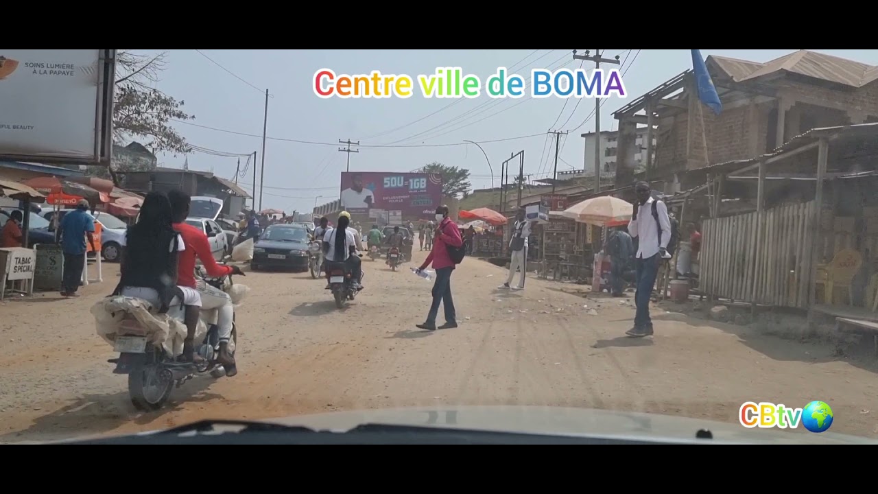 VLOG: VILLE DE BOMA / CENTRE VILLE IN BOMA / CITY TOUR IN CONGO CENTRAL ...