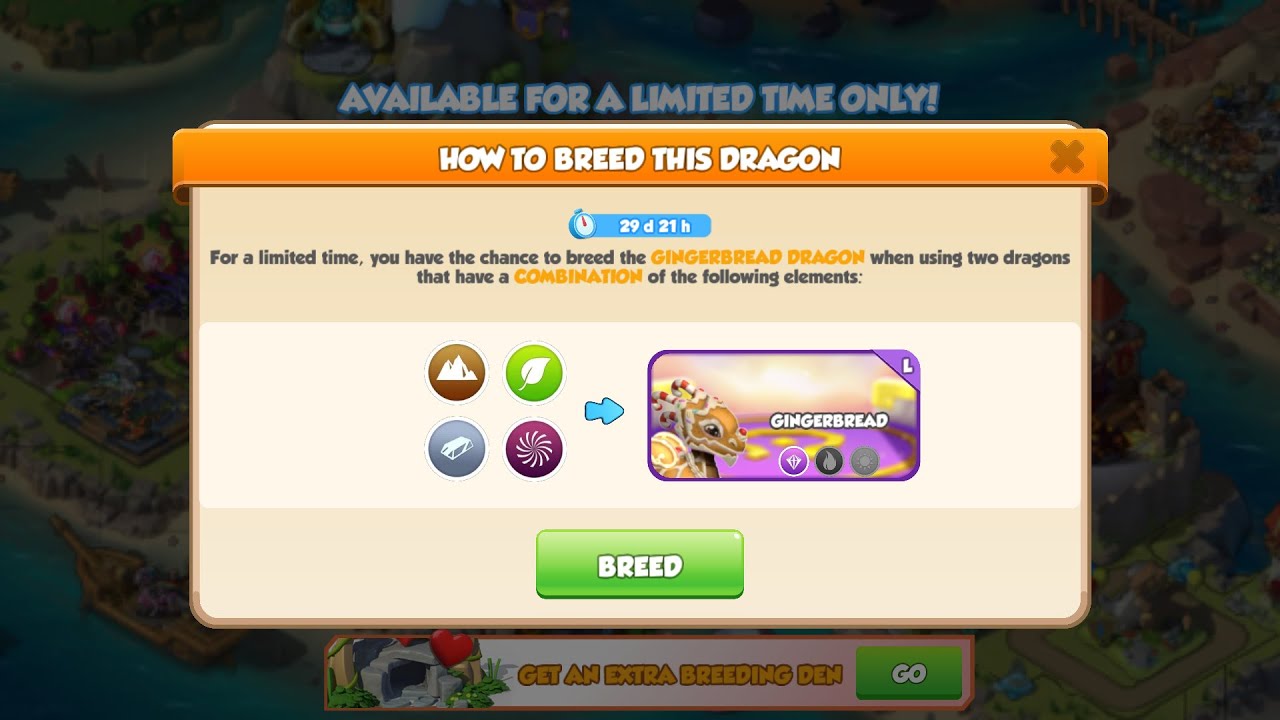 How to breed a Gingerbread Dragon? - Dragon Mania Legends - YouTube