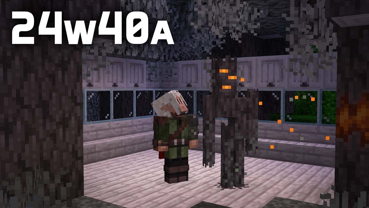 News in Snapshot 24w40a: Winter Drop Experiment! Pale Garden! Creaking ...