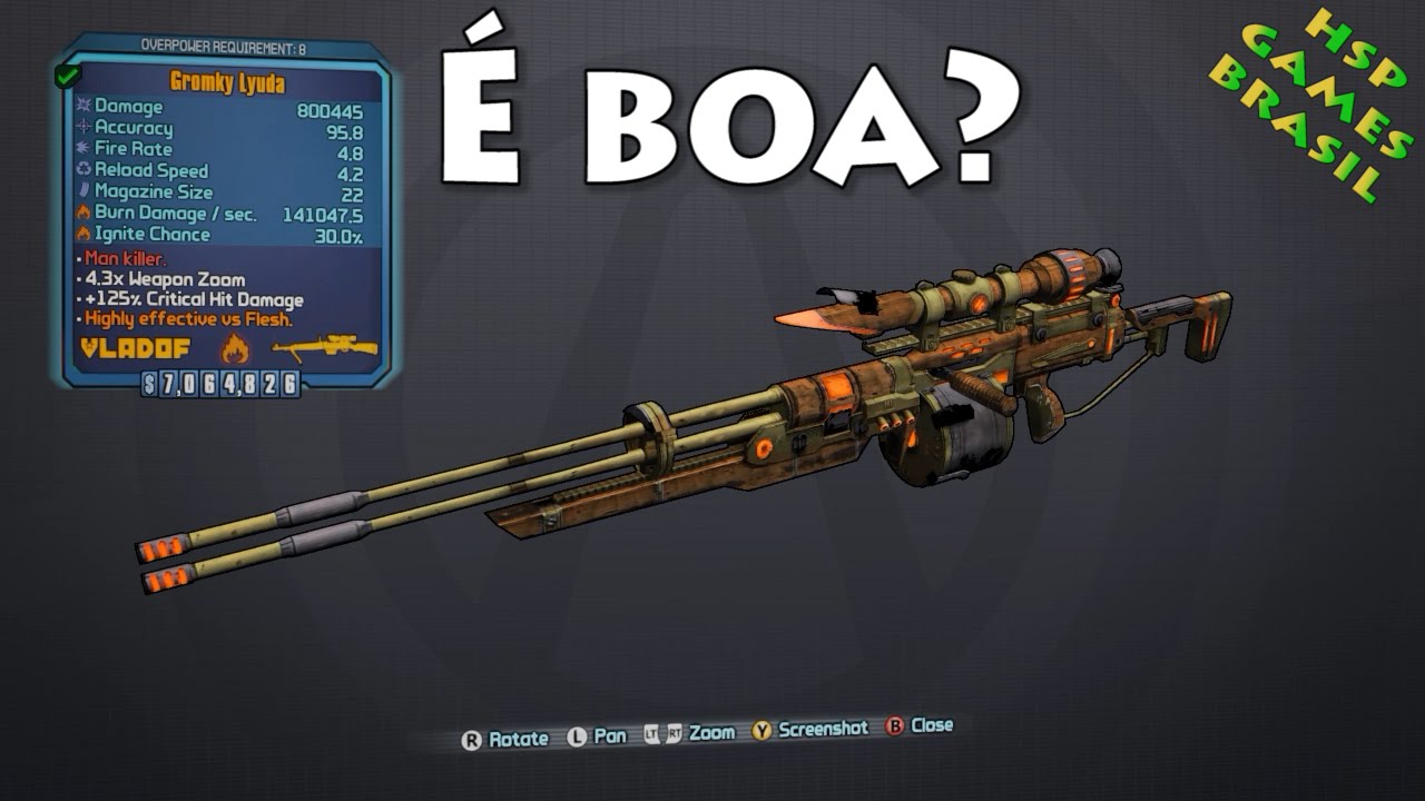 Lyuda é boa no Op8? Borderlands 2 - Testando armas - YouTube